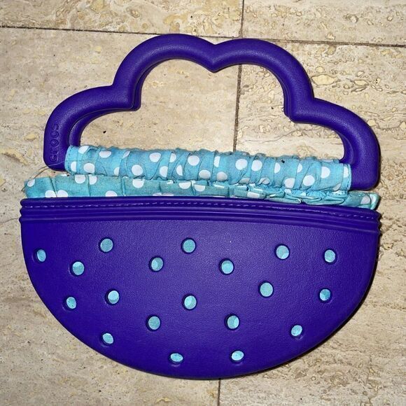 CROCS | Bags | Rare Sweet Purple Crocs Charm Display Bag | Poshmark